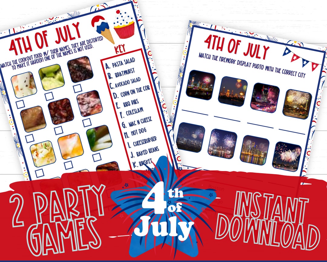 4th of July Word Party Games | Independence Day Party Game | 4th of ...