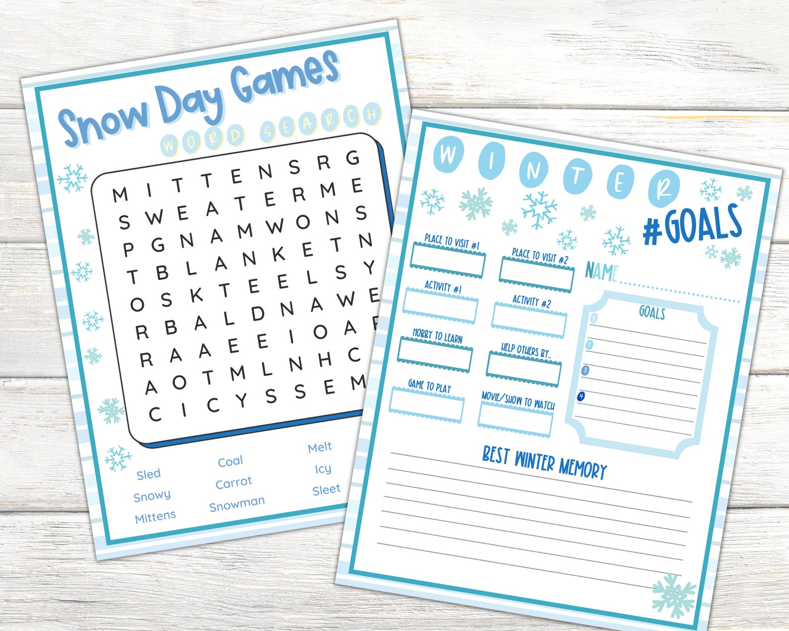 Snow Day Games, Snow Day Activities, Kids Snow Day Games, Snow Day ...