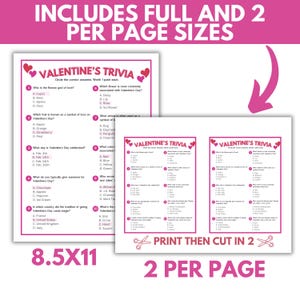 Valentine's Day Trivia Game | Kids Valentine Trivia | Valentine's Day ...