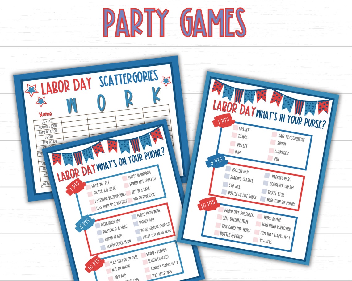 Labor Day Games | Labor Day Activities | Summer Party Game | Cookout ...