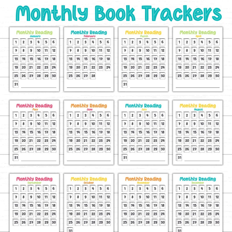 Reading Log, Kids Reading Log Set, Fun Kids Reading Trackers, 38 ...