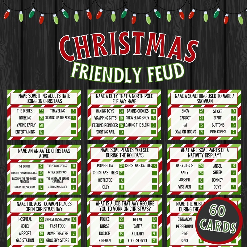 Christmas Family Feud - Etsy