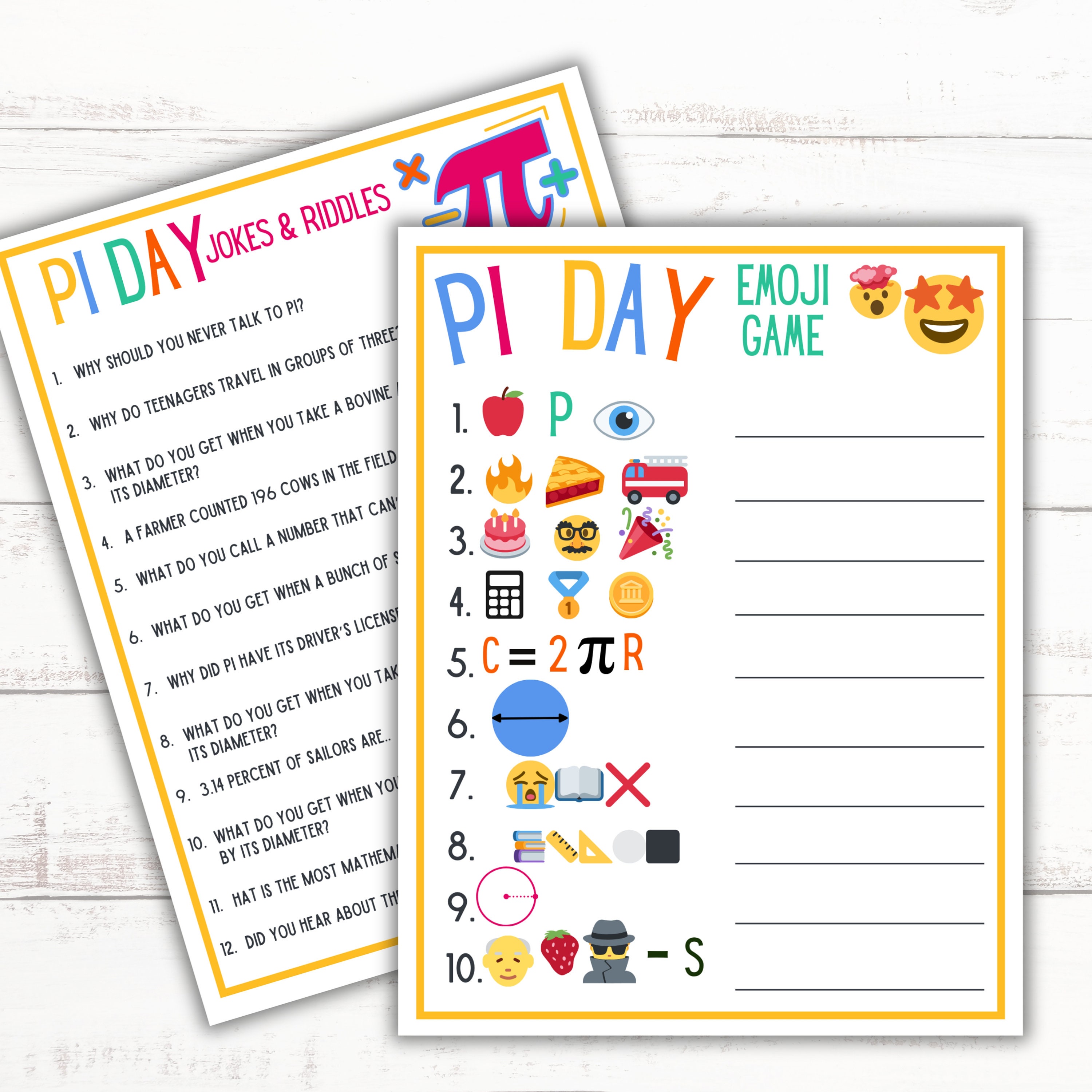 Pi Day Game Set | Pi Day Activities | Pi Day for Classrooms | Pi Day ...