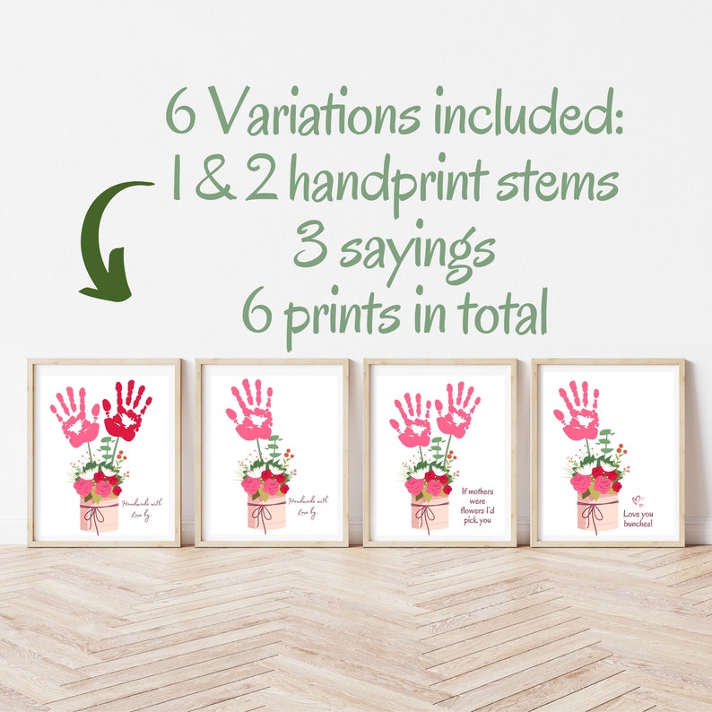Mothers Day Handprint Printable | Handprint Art | Handprint Craft ...