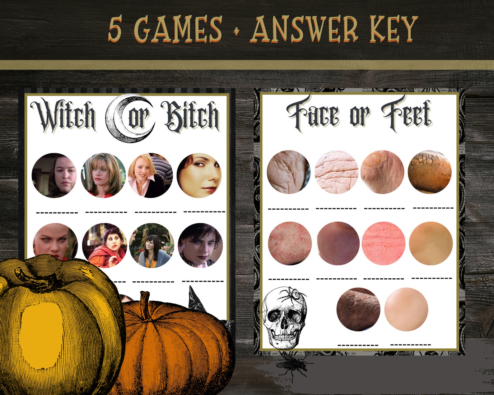 Halloween Trivia Games, Halloween Party Games, Halloween Printable Game ...