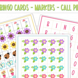Spring Bingo | Printable Bingo for Kids| Kids Spring Activities ...