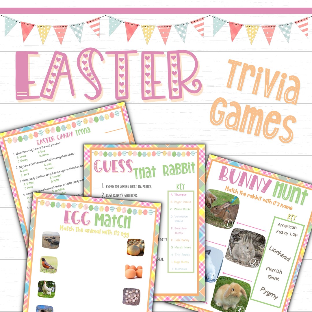 Easter Trivia | Easter Trivia Games | Easter Trivia Activities | Easter ...