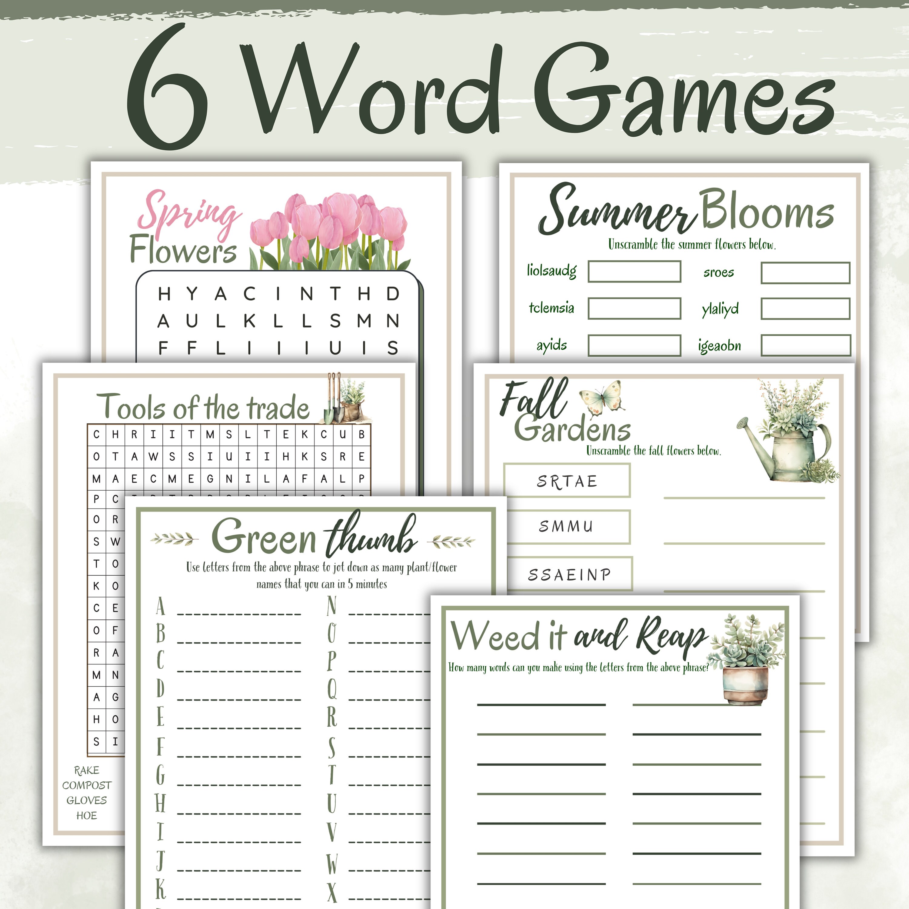 Garden Party Games | Spring Games | Garden Club | Gardeners Games ...