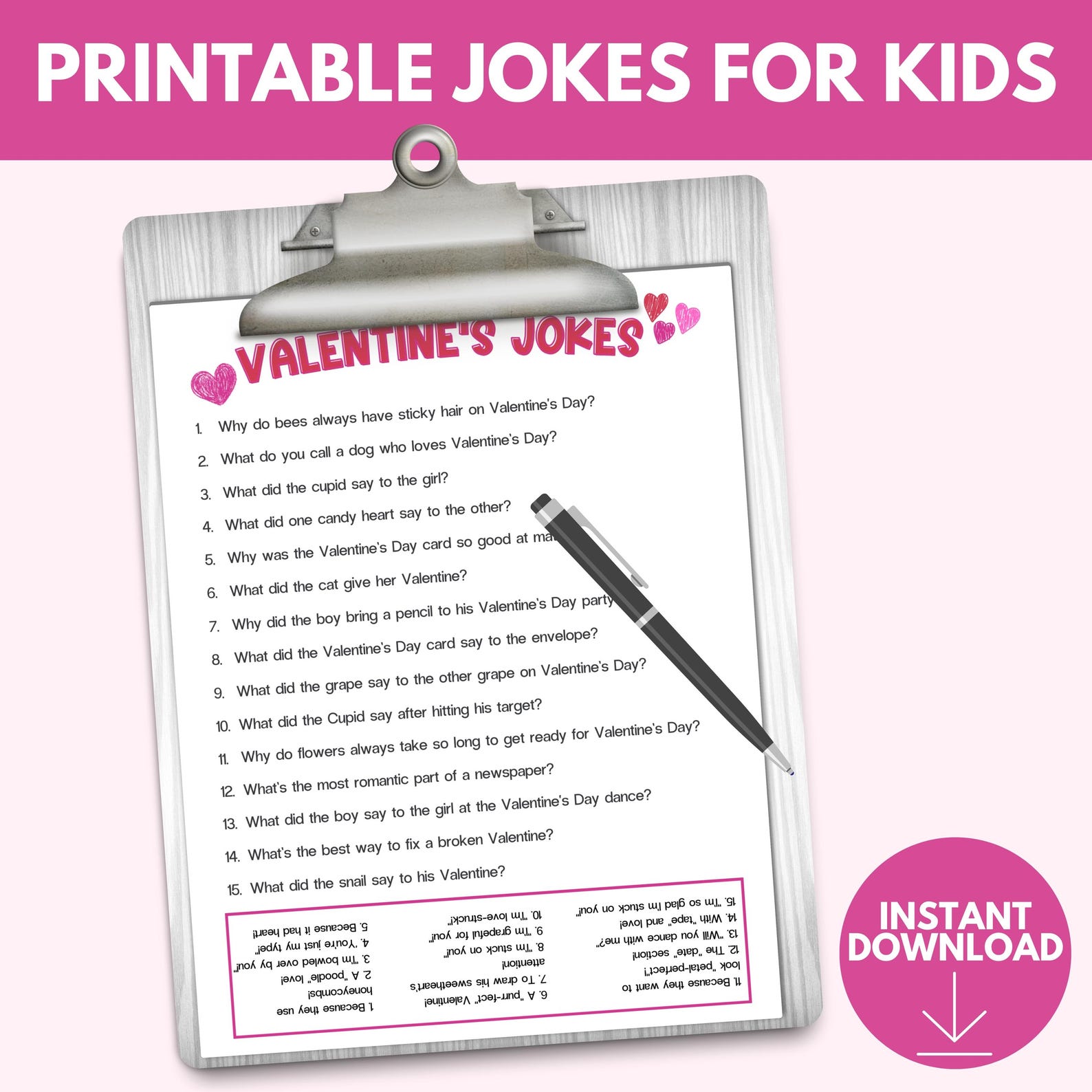 Valentines Day Jokes | Valentine's Jokes | Jokes for Kids | Classroom ...