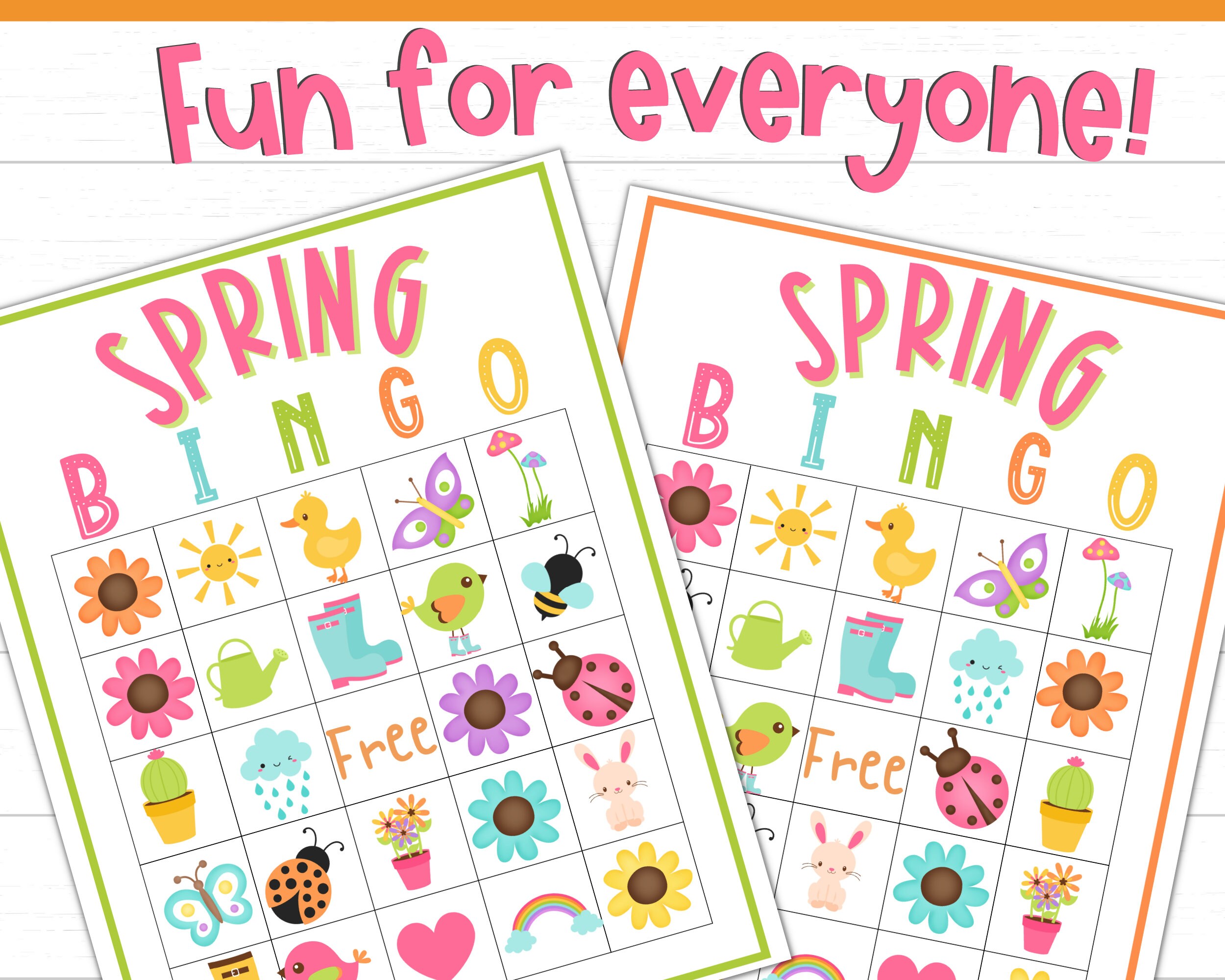 Spring Bingo | Printable Bingo for Kids| Kids Spring Activities ...