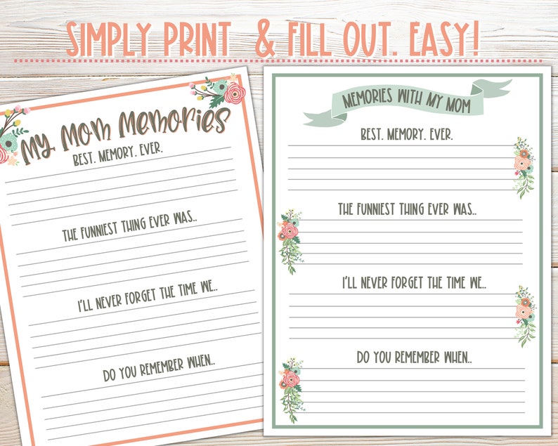 Mother's Day Activity | Printable Mother's Day Gift | All About Mom ...