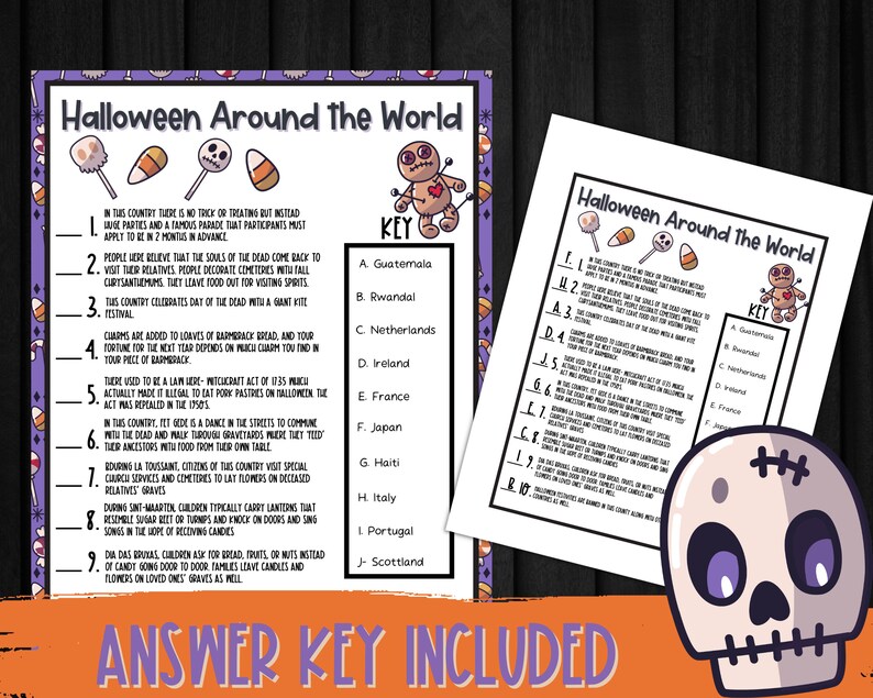 Halloween Trivia for Kids, Halloween Fun Facts, Halloween Printable ...