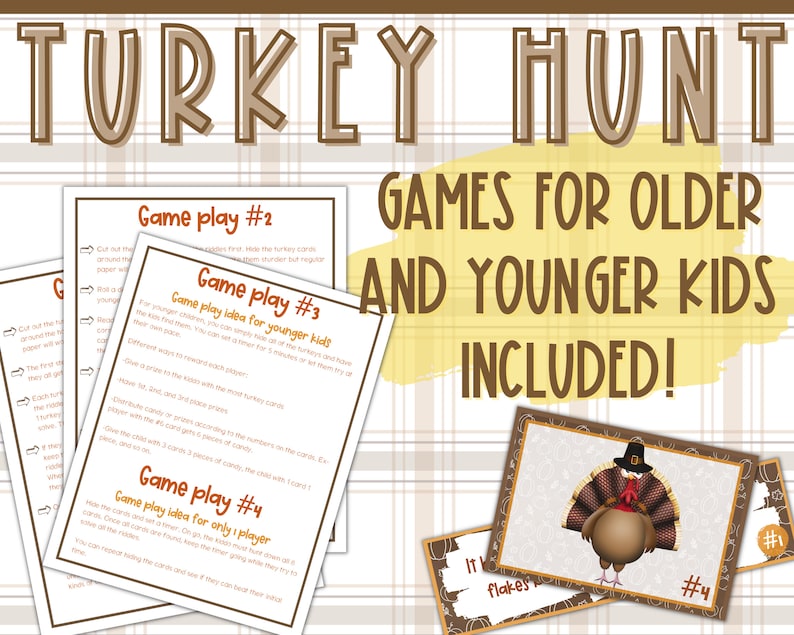Thanksgiving Scavenger Hunt Turkey Scavenger Kids - Etsy