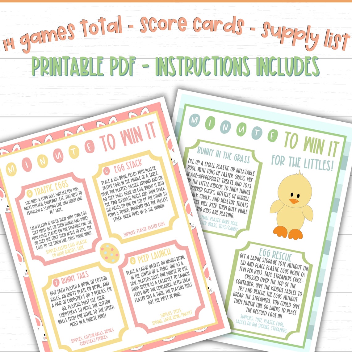 Easter Printable Game | Easter Minute to Win It | Kids Easter ...