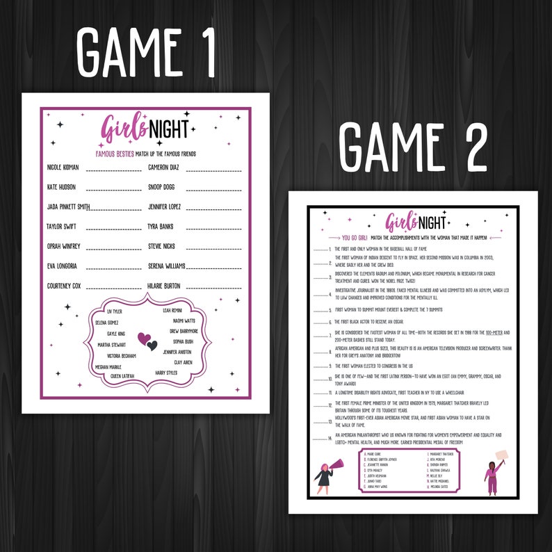 Girls Night Trivia Games | Ladies Night Game | Girls Night Out | Adult ...