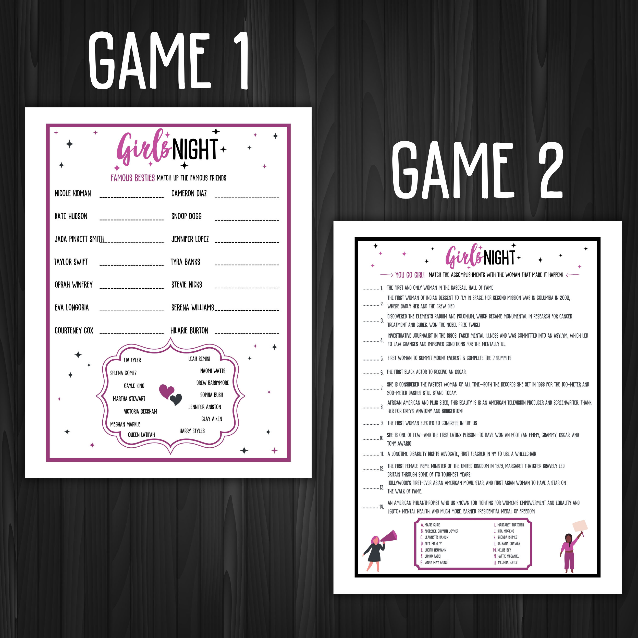 Girls Night Trivia Games | Ladies Night Game | Girls Night Out | Adult ...