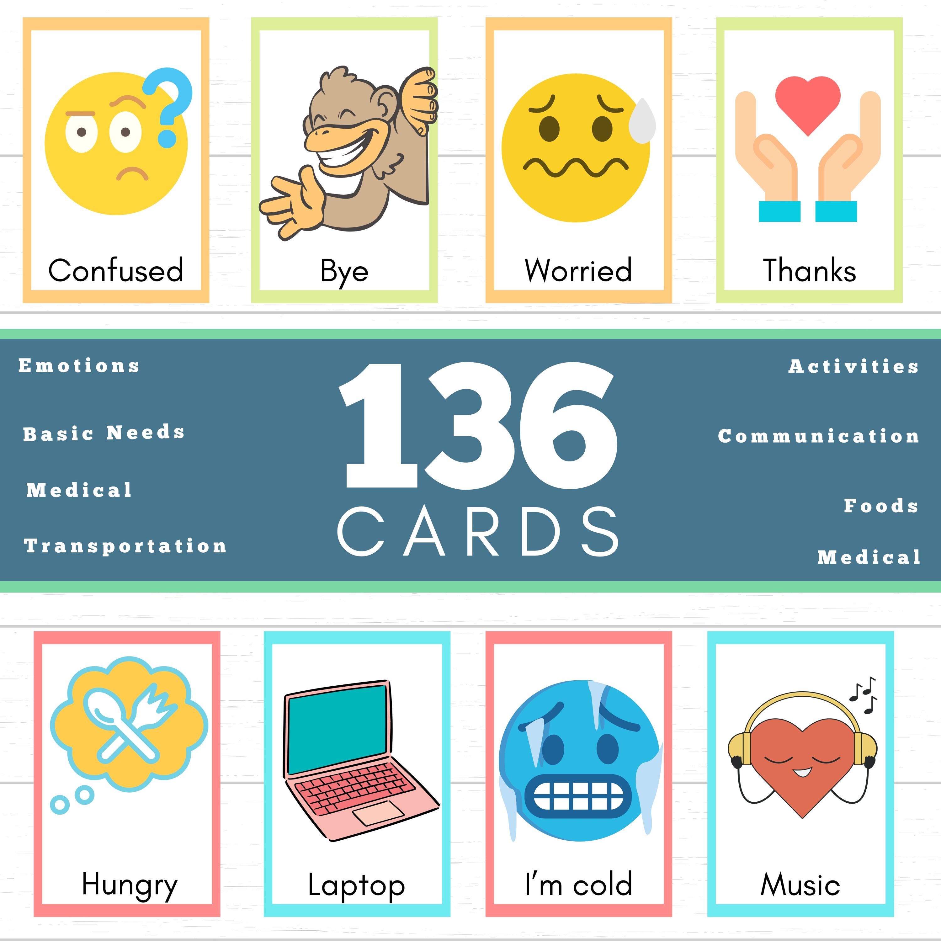 Communication Cards | Autism Communication | 136 Printable Autism ...