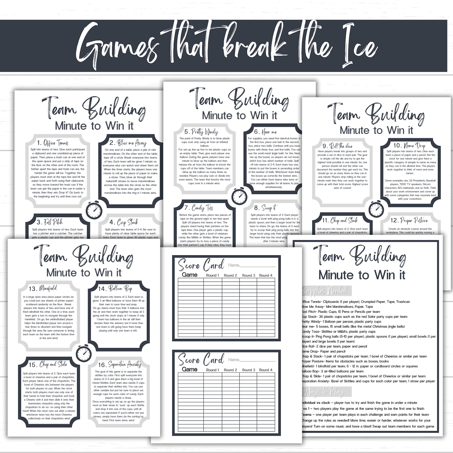 Team Building Games | Team Building Activity | Work Party Game | Office ...