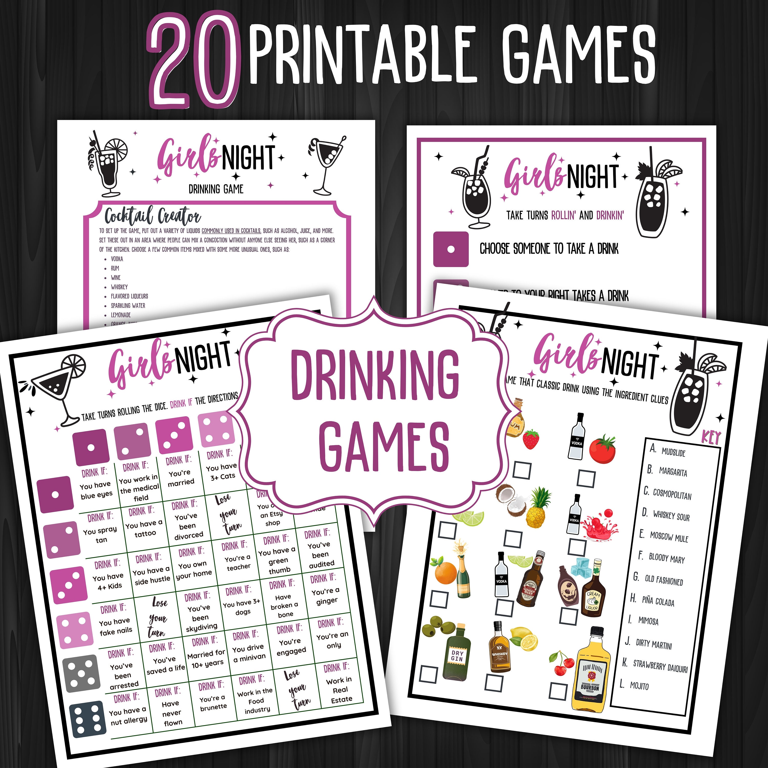 Girls Night Games | Girls Night Out | Adult Games | Girls Night in ...