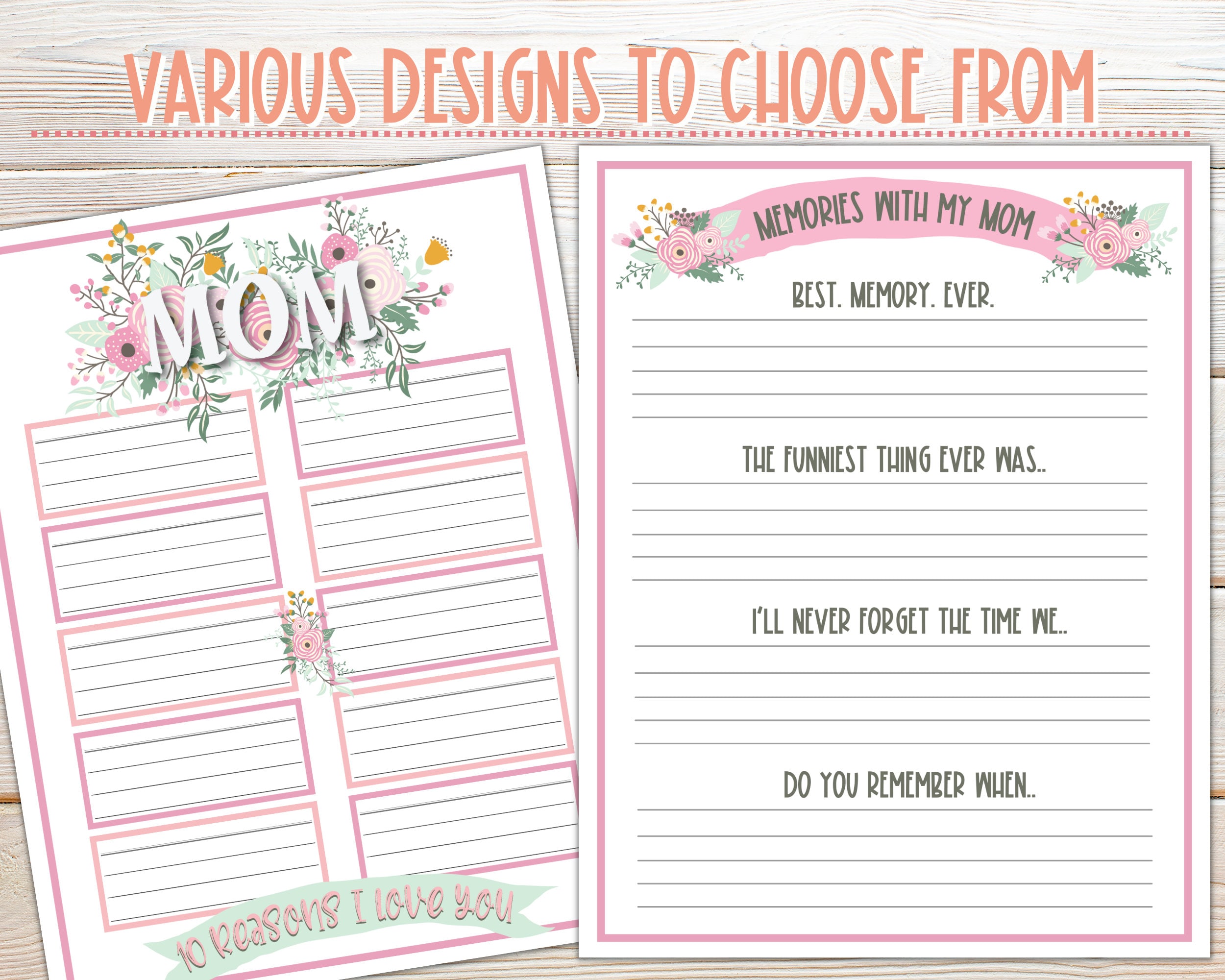 Mother's Day Activity | Printable Mother's Day Gift | All About Mom ...