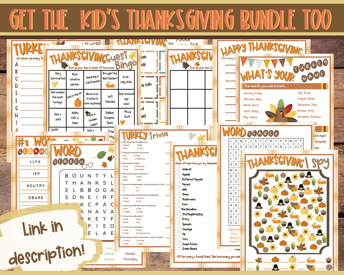 Thanksgiving Minute to Win It | Thanksgiving Party Game | Kids ...