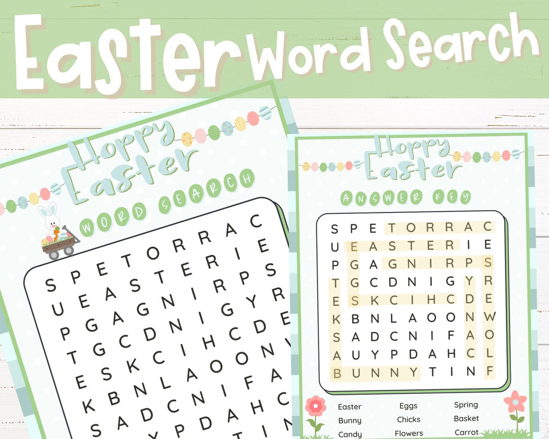 Easter Word Search | Easter Word Search for Kids | Easter Word Games ...