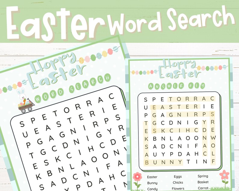 Easter Word Search | Easter Word Search for Kids | Easter Word Games | Easter Printables ...