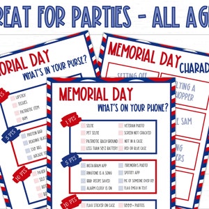 Memorial Day Games | Printable Memorial Day Games | Party Games ...