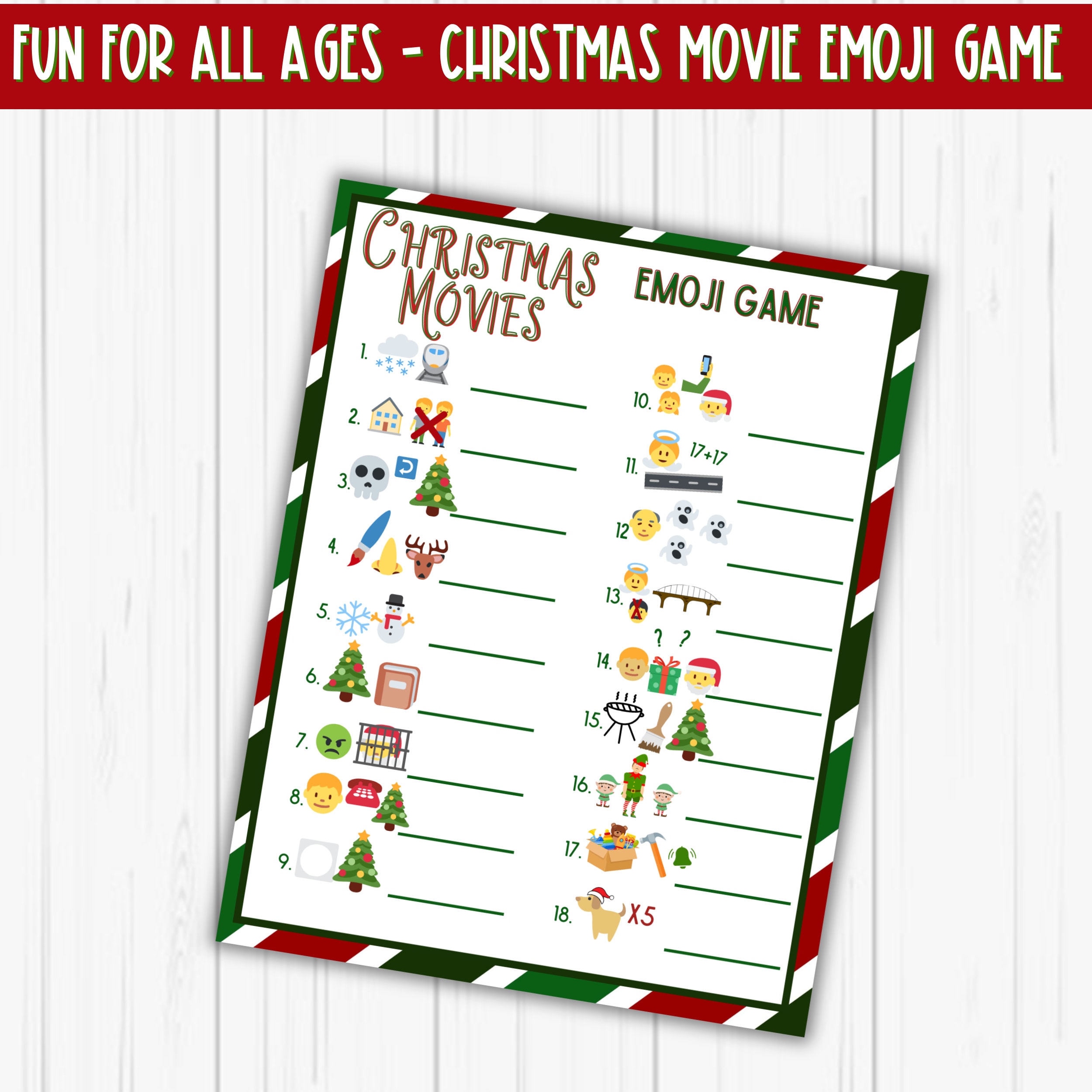Christmas Emoji Game | Christmas Movie Trivia | Christmas Song Game ...