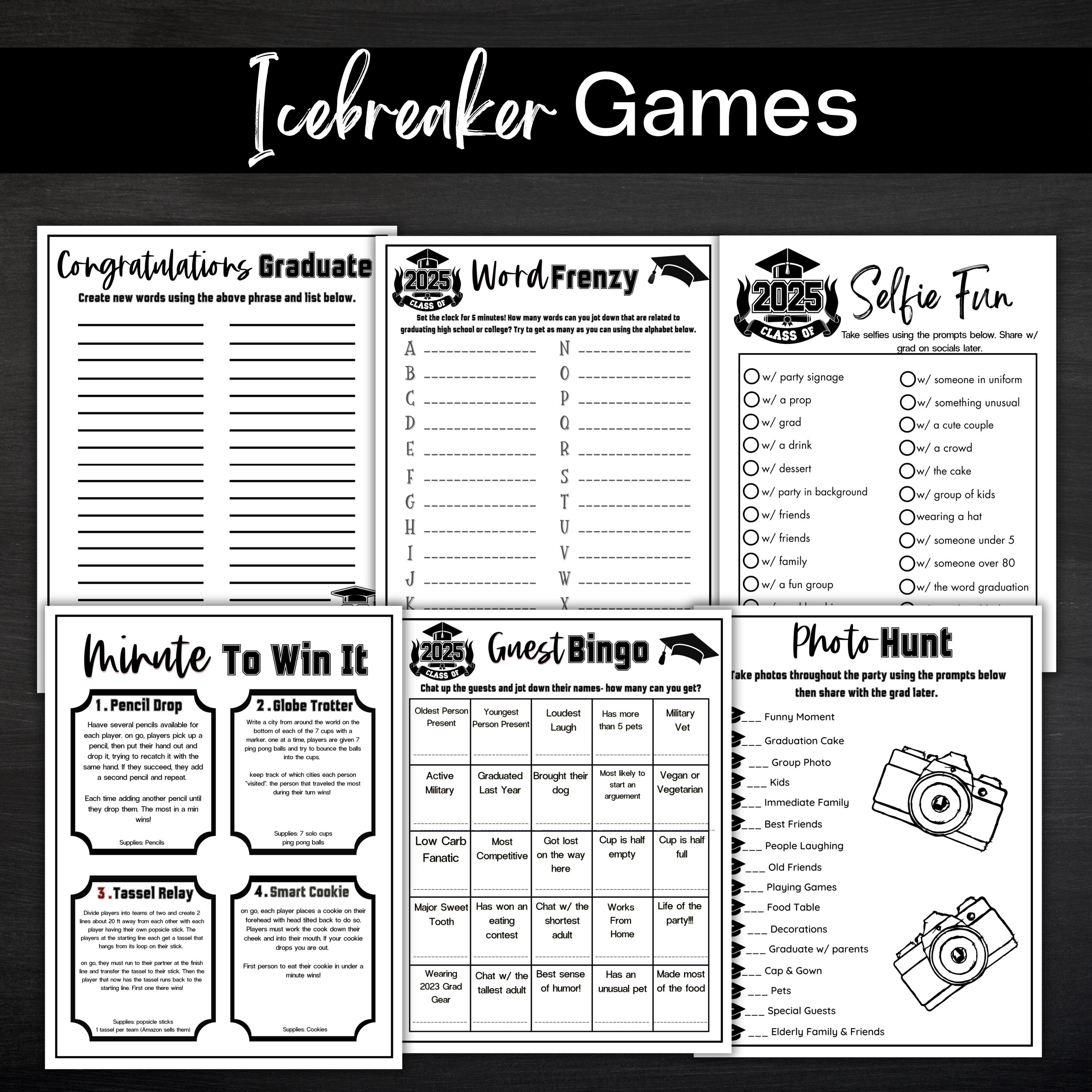 Graduation Party, Printable Graduation Party Games, 30+ Graduation ...