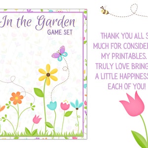 Spring Printable Games | Garden Printable Games | Spring Flower Games ...