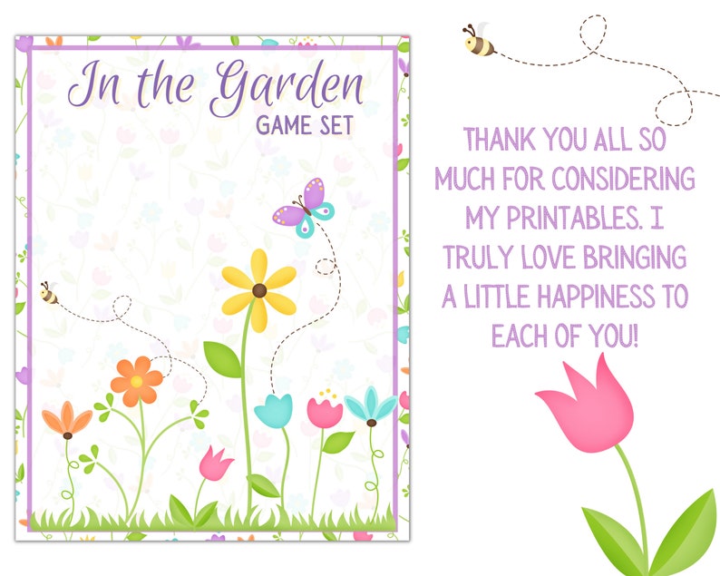 Spring Printable Games | Garden Printable Games | Spring Flower Games ...