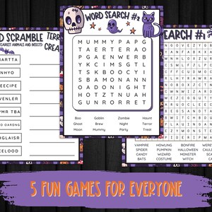 Printable Halloween Word Games, Halloween Word Scramble, Halloween Word ...