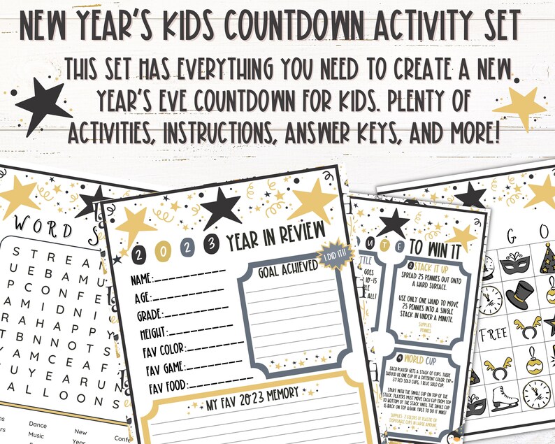 Kids New Year's Game | NYE Kids Game | New Year Kid Games | New Years ...