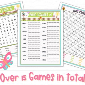 Spring Printable Game Bundle | Spring Games for Kids | Kids Spring ...