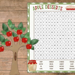 Fall Apple Games, Autumn Games, Fun Party Games, Fall Printable, Autumn ...