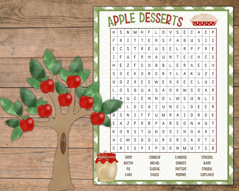 Fall Apple Games Autumn Games Fun Party Games Fall - Etsy