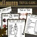 Halloween Trivia Games Halloween Party Games Halloween - Etsy