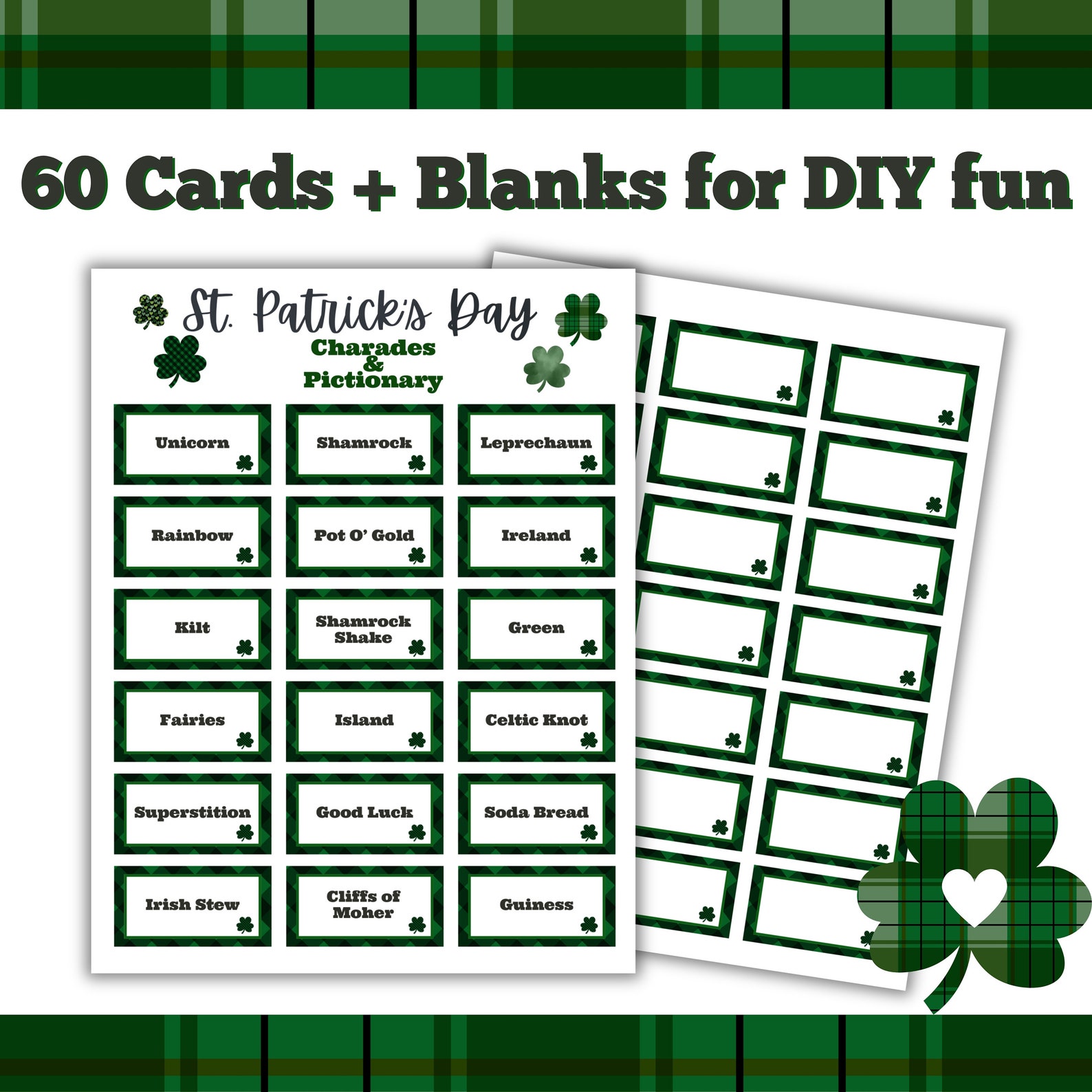 St Patricks Day Charades | Printable Charades Game | St Pattys ...