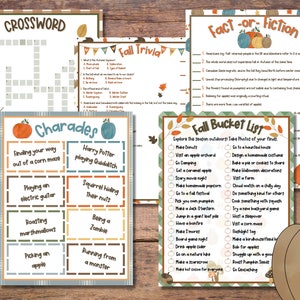 Fall Games, Autumn Games, Fun Party Games, Fall Printables, Autumn ...