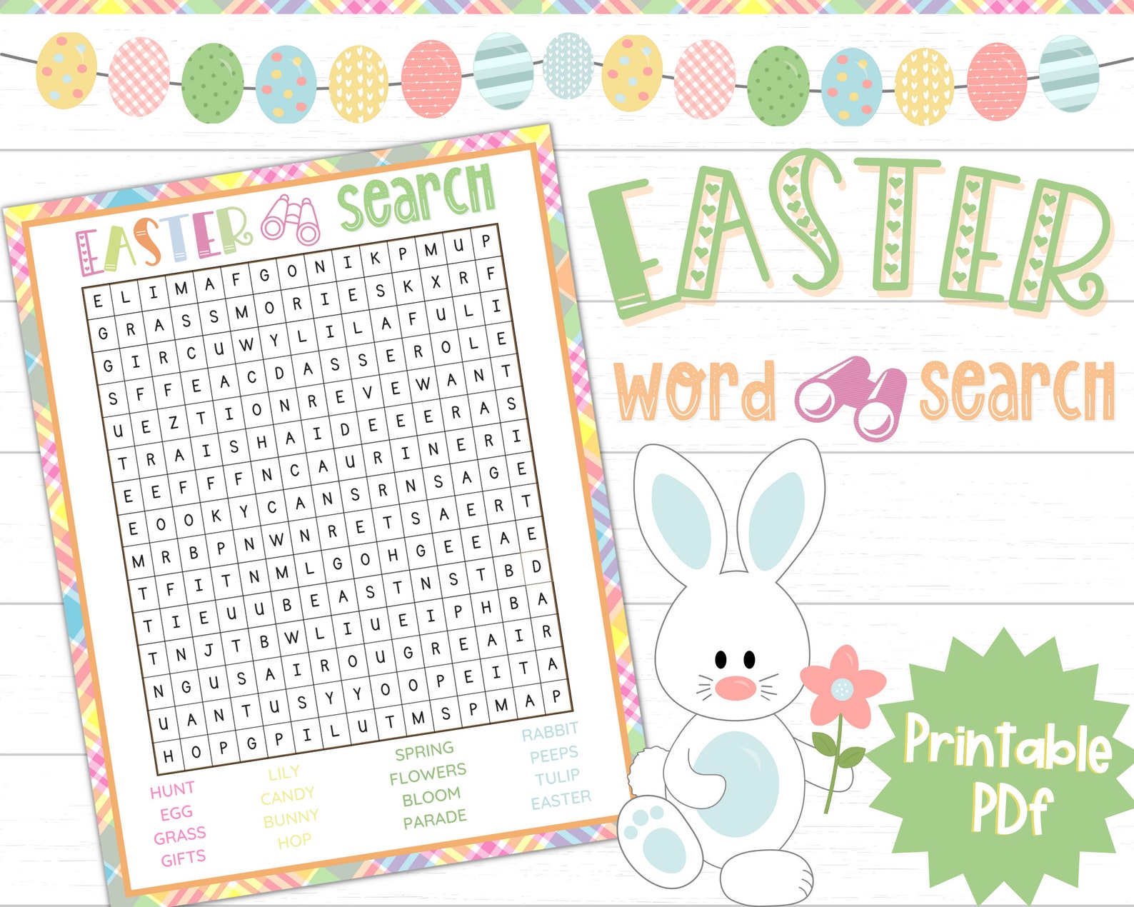 Easter Word Search Printable Game | Easter Word Search | Kids Easter ...
