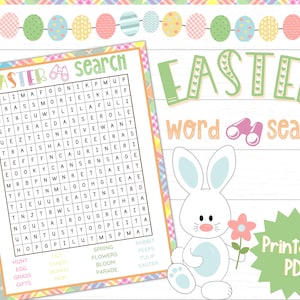 Easter Word Search Printable Game | Easter Word Search | Kids Easter ...
