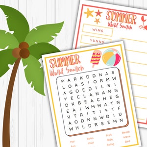 Summer Word Games | Printable Summer Game Bundle | Summer Games Kids ...