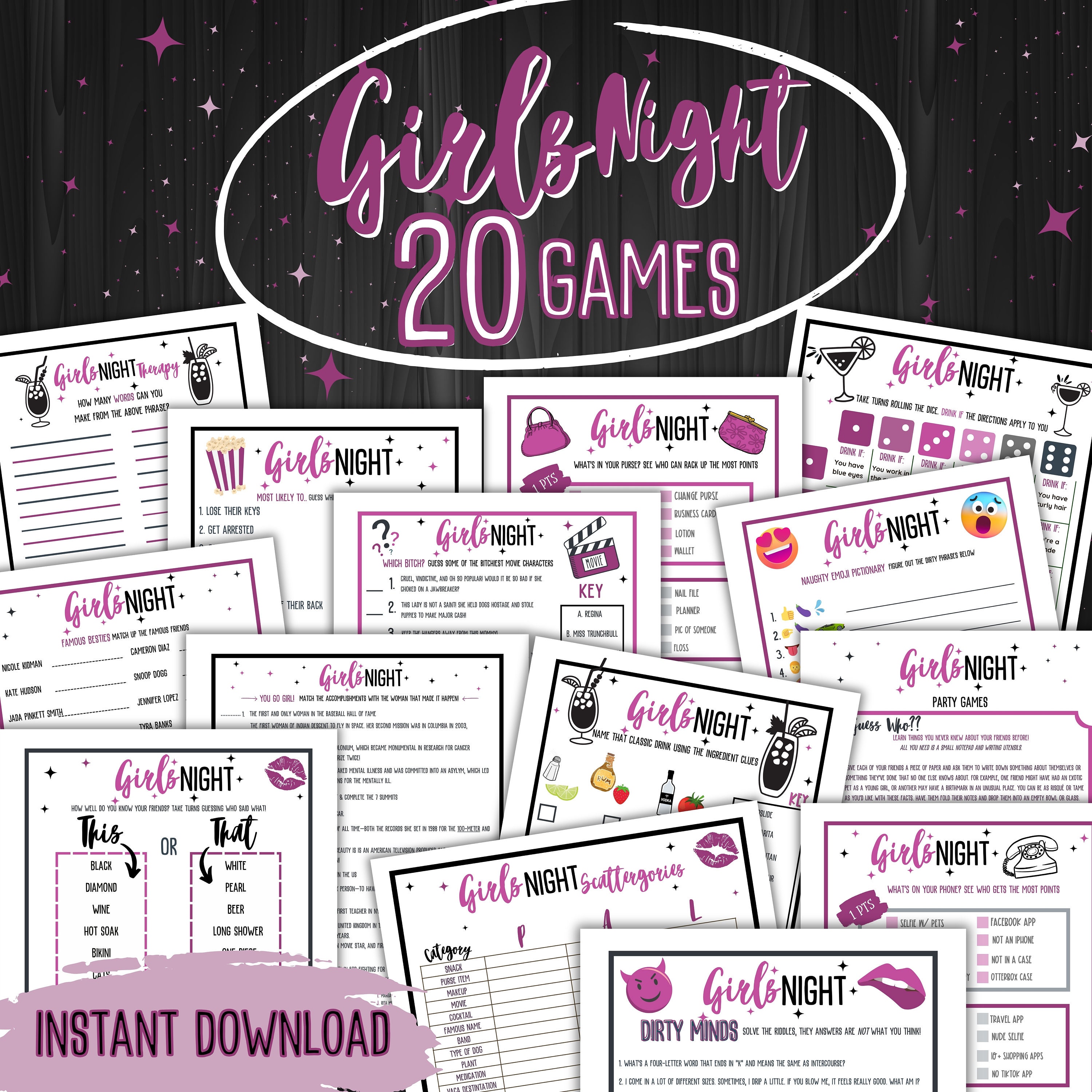 Girls Night Games | Girls Night Out | Ladies Night Games | Adult Games ...
