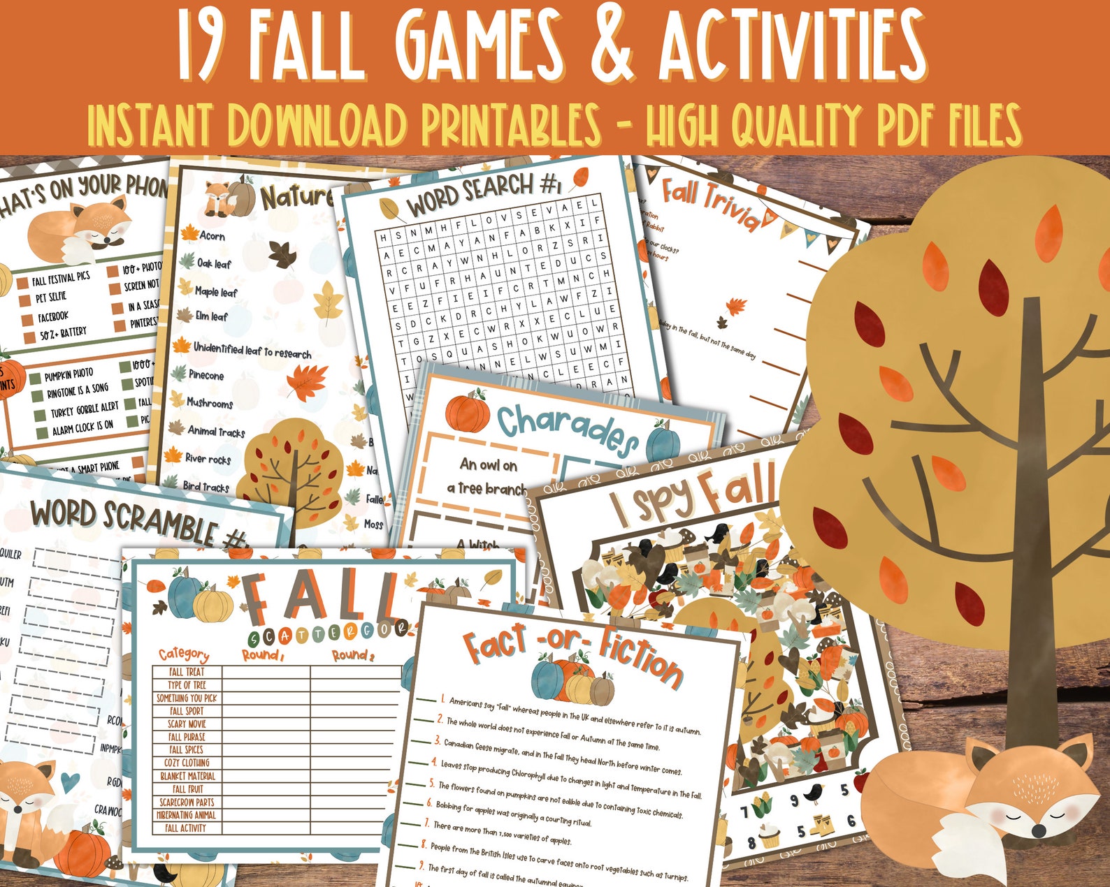 Fall Games, Autumn Games, Fun Party Games, Fall Printables, Autumn ...