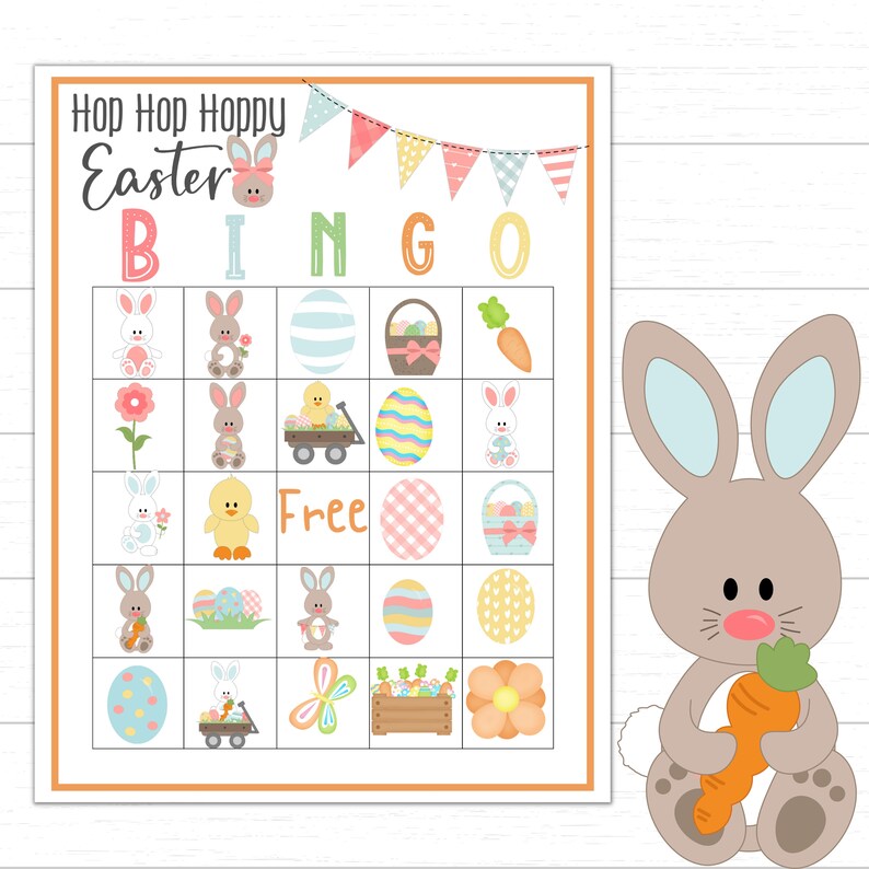 Easter Bingo 30 Bingo Cards Easter Activity Easter Game Printable Bingo ...