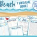 Beach Word Game Set | Printable Summer Beach Word Search | Word ...