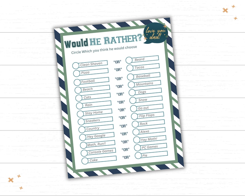 Printable Fathers Day Games | Father's Day Games | Party Games | Games ...