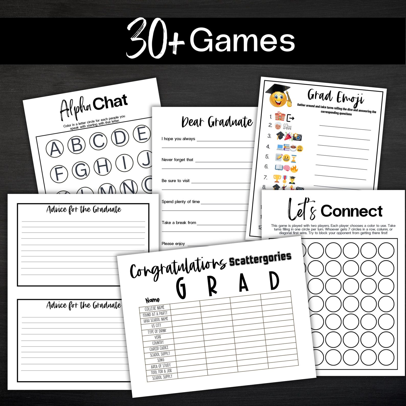 Graduation Party, Printable Graduation Party Games, 30+ Graduation ...