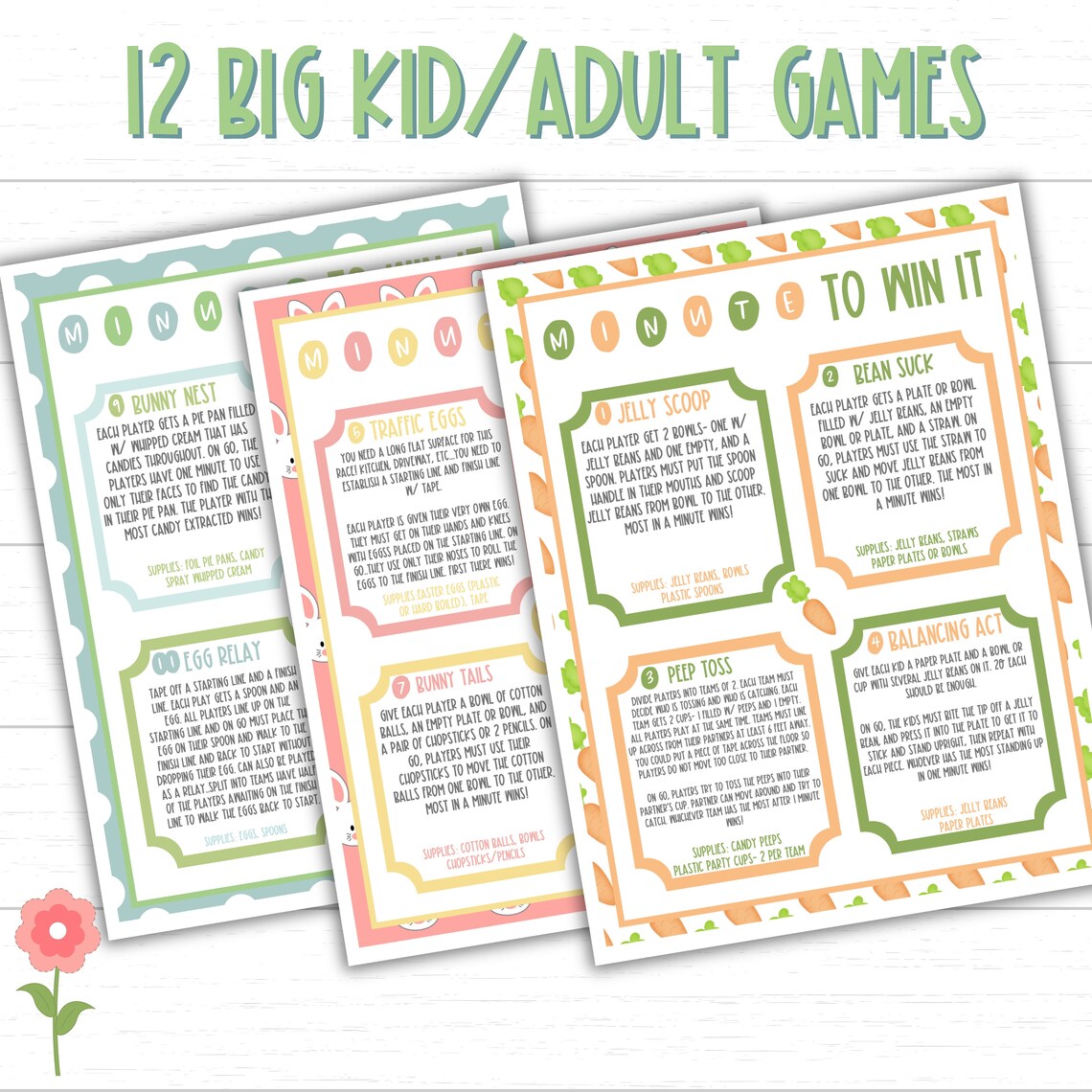 Easter Printable Game | Easter Minute to Win It | Kids Easter ...
